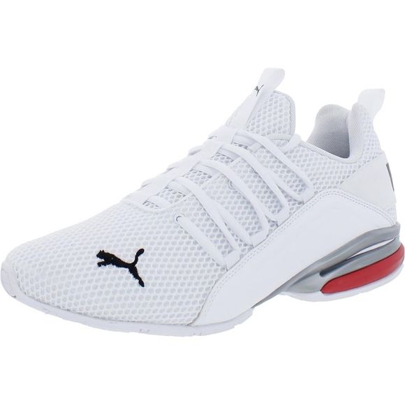 Puma | Shoes | Puma Mens White Lace Up Trainers Fitness Athletic And ...